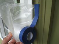 China PE Film Large Area Protection From Painting Drips Auto Plastic Masking Film Pretaped Masking Film for sale