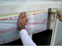 China plastic drop cloth, PE drop cloth, plastic masking film, Taped clear HDPE plastic masking film drop film, House Painting for sale