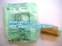 China BIO BAGS, COMPOSTABLE SACKS, oxo-biodegradable bag, Oxo biodegradable garbage bags on roll for sale