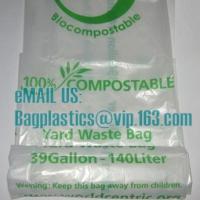 China compostable custom printed t-shirt plastic bag with own logo, cornstarch made 100% biodegradable for sale