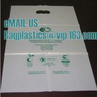 China compostable custom printed t-shirt plastic bag with own logo, cornstarch made 100% biodegradable for sale