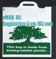 China eco friendly biodegradable plastic compostable garbage bags, cornstarch made 100% biodegradable for sale