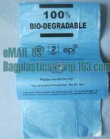 China eco friendly biodegradable plastic compostable garbage bags, cornstarch made 100% biodegradable for sale