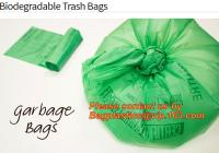 China OEM/ODM accepted printed compostable die cut plastic trash bags, EN13432 BPI OK Home ASTM D6400 certified cheap price for sale
