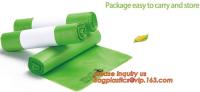 China 100% biodegradable disposable compostable garbage bag, biodegradable kitchen bin liner compostable flat trash bag on rol for sale