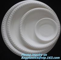 China Plastic corn starch biodegradable meat tray, Cornstarch disposable biodegradable plate for sale