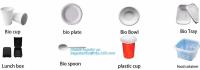 China blister packaging tray, rectangular plastic food tray, CornStarch PLA cement tray for sale
