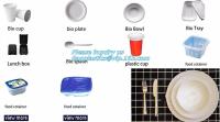China blister packaging tray, rectangular plastic food tray, CornStarch PLA cement tray for sale
