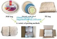 China Biodegradable Disposable Trays, corn starch fast food box, Disposable Biodegradable Blister Round Food Tray for sale