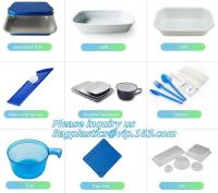 China Biodegradable Disposable Trays, corn starch fast food box, Disposable Biodegradable Blister Round Food Tray for sale