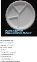 China spoon, folk, knife, tray, disposable plate deli tray, biodegradable breakfast tray, Biodegradable Disposable Food Tray for sale