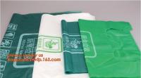 China custom made biodegradable and compostable plastic garbage rolls bags, Compostable hospital resealable bag for sale