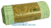 China 100% biodegradable compostable self adhesive plastic bags, 100%certified compostable bags for lawn and leaf for sale