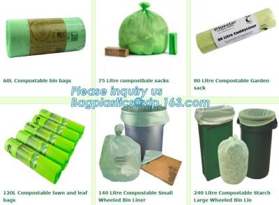 China Eco Friendly Corn Starch Compostable Plastic Bag For Shopping, biodegradable compostable garbage bag for kitchen for sale