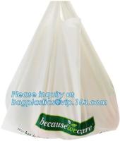 China ECO-friendly high quality compostable towel Packing bags with customized design, t shirt Compostable plastic bag for sale