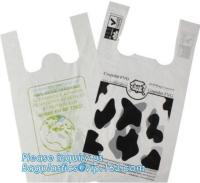 China Biodegradable compostable plastic trash bag, Eco-friendly Compostable bag, Customized 100% Compostable Biodegradable T-S for sale