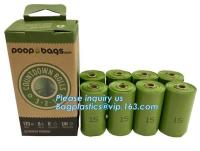 China custom printed eco friendly Large Leak-Proof Lavender Scented Single Roll Disposable Dog Poop Bags, clean up bags for sale