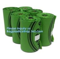 China Eco friendly Dog Waste Pet Poop Bags Refill Rolls with dipenser, bone shape dispenser eco biodegradable dog poop waste for sale