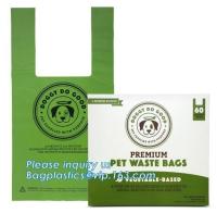 China Eco-friendly Pet clean bone shape dog poop bag pet waste bag dispenser with 1 pc dog waste bag for sale