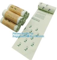 China Compostable Recycle Biodegradable Food waste bag/disposable plastic garbage bag, compostable pla garbage bag kitchen was for sale