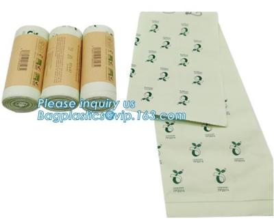 China 5 Litre (5L) Compostable Caddy Bin Liners for food waste, 150 Bags, cornstarch 100% biodegradable compostable plastic su for sale
