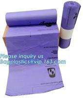 China Environmental Biodegradable Bin Liner bags, Compostable Garbage Bags, Edible 100% fully compostable biodegradable plasti for sale