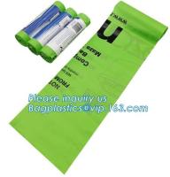 China Biodegradable & Compostable Transparent Poly Flat Bags On Roll With Paper Core For Supermarket for sale