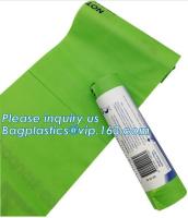 China Biodegradable & Compostable Transparent Poly Flat Bags On Roll With Paper Core For Supermarket for sale