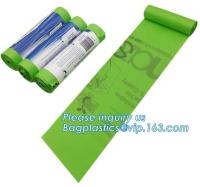 China Biodegradable & Compostable Transparent Poly Flat Bags On Roll With Paper Core For Supermarket for sale