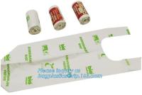 China Compostable eco-friendly material non toxic food grade t shirt bread packaging plastic bag for sale
