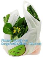 China best sellers high quality biodegradable compostable Vest shopping bags for vegetables and fruits for sale