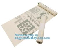 China Compostable Disposable Biodegradable Plastic Custom Printed Flat Garbage Bag, compostable bags heavy duty 25KG for sale