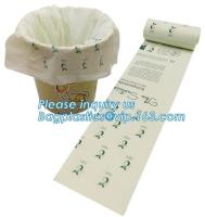 China Cornstarch Compostable Shopping Plastic Food Handle t-shirt Bag, Customized degradable and compostable plastic food pack for sale