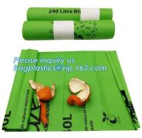 China Biodegradable hot sell food waste compostable plastic garbage bag, Biodegradable Kitchen Caddy Liner, Compostable Food W for sale