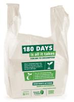 China manufacture promotional eco-friendly custom plastic drawstring kitchen trash bags, Biodegradable PLA Plastic Food Bag for sale