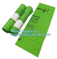 China 100%Biodegradable and compostable rolling bags, compostable biodegradable grocery plastic bag on roll for sale