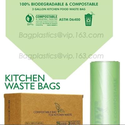 China biodegradable and compostable shopping checkout bag, recycled plastic shopping garbage bag on roll, biodegradable food for sale