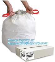 China eco biodegradable compost plastic drawstring garbage bags, Promotion Drawstring Compostable Plastic Bags for sale