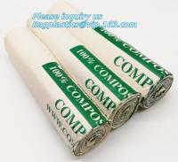 China 100% Biodegradable and compostable plastic kitchen garbage bag, compost kitchen plastic trash compactor bags for sale