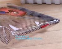 China vinyl plastic zipper bags packaging with slider closure, size frosted matte pvc vinyl zipper k plastic packaging b for sale