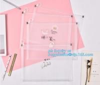 China Custom Packaging Clear PVC Jelly Bag with Plastic Slider k PVC Storage Cosmetics Packing Bag, white logo small pla for sale