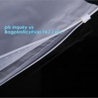 China Custom Packaging Clear PVC Jelly Bag with Plastic Slider k PVC Storage Cosmetics Packing Bag, white logo small pla for sale