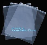 China LDPE PP PVC FOIL plastic slider zip k clothing packaging bag with zipper, PE recloseable zipper bag, Eco-friendly for sale