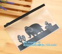 China For Document or Swimwear pp plastic zip lock bag, zipper frosted PVC underwear packaging bag, slider k waterproof for sale