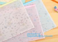 China Stationery A4 Paper Waterproof Office Zipper File Bag, Office Stationery Bright Colors OEM File Bag Pocket Clear PVC Bag for sale