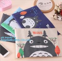 China office stationery ladies document A4 file wallet bag, B4 A4 B5 A5 A6 zipper file office stationery Canvas zip document f for sale