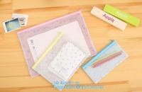 China office stationery ladies document A4 file wallet bag, B4 A4 B5 A5 A6 zipper file office stationery Canvas zip document f for sale
