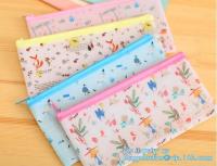 China office stationery ladies document A4 file wallet bag, B4 A4 B5 A5 A6 zipper file office stationery Canvas zip document f for sale
