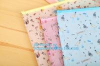 China office stationery ladies document A4 file wallet bag, B4 A4 B5 A5 A6 zipper file office stationery Canvas zip document f for sale