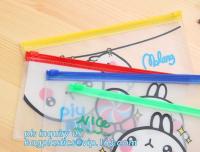 China Zip-lock bag for Electronics, PVC Slider Bag for Makeup Tools, PE clear window bag/plastic bag with zipper/food bag for sale